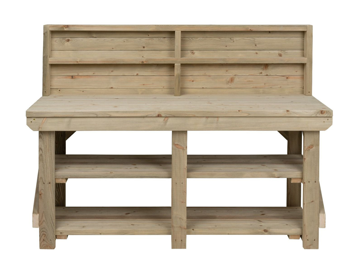 Wooden Pressure-Treated Indoor/Outdoor Workbench | Heavy-Duty & Durable ...