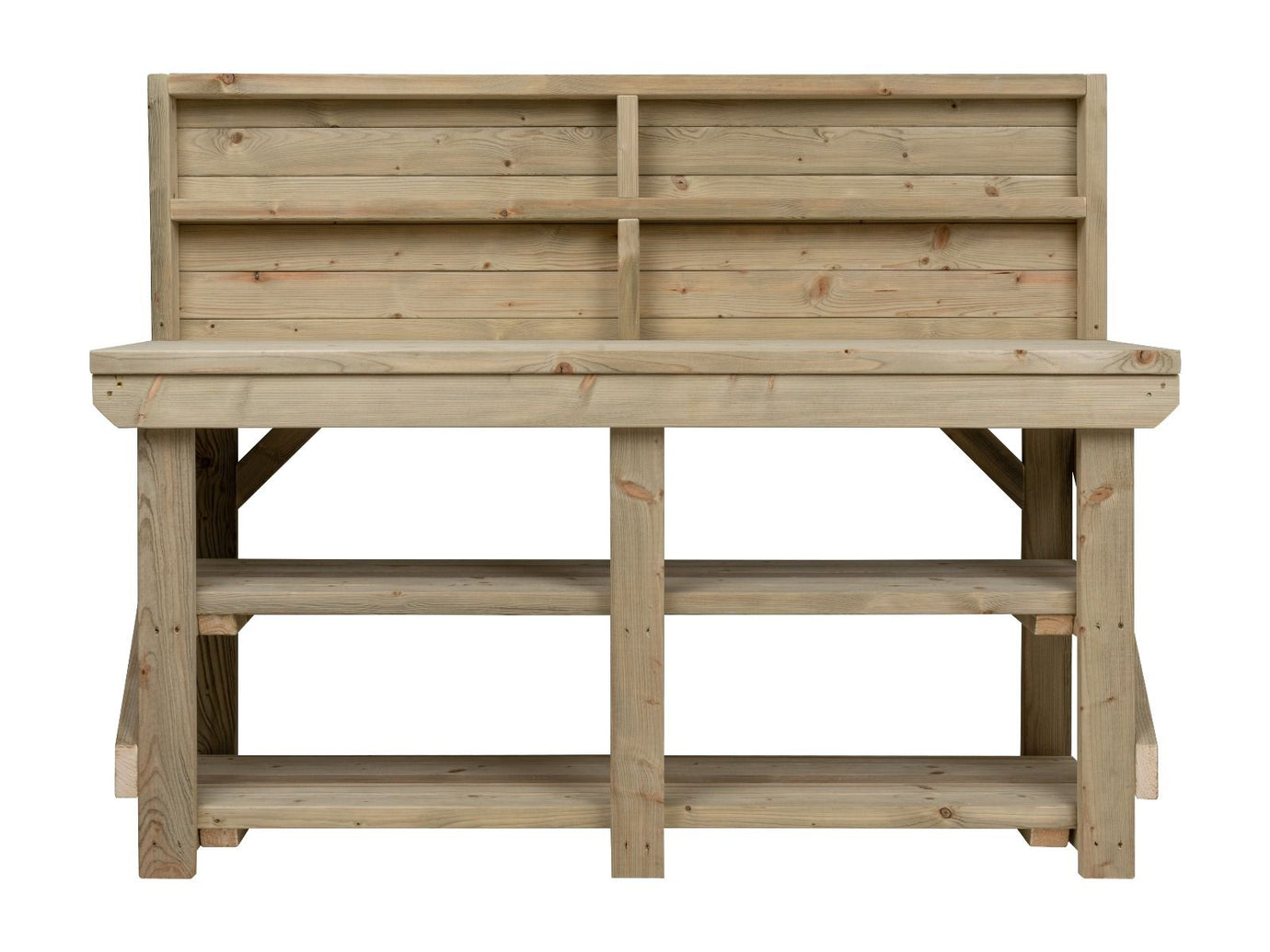 Wooden Pressure-Treated Indoor/Outdoor Workbench | Heavy-Duty & Durable ...